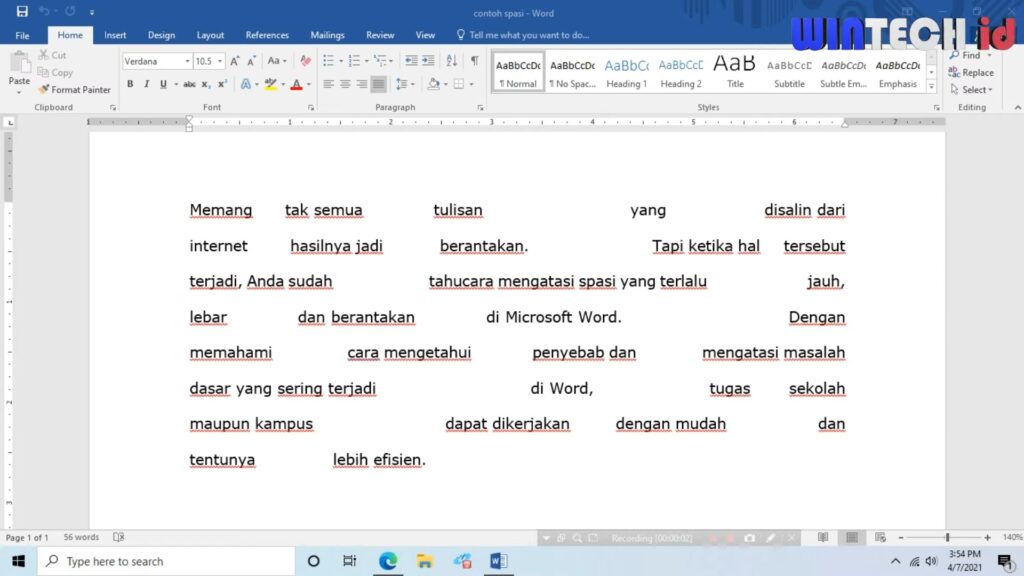 Cara Mengatur Spasi di Word dengan Mudah Cara Mengatur Spasi di Word dengan Mudah